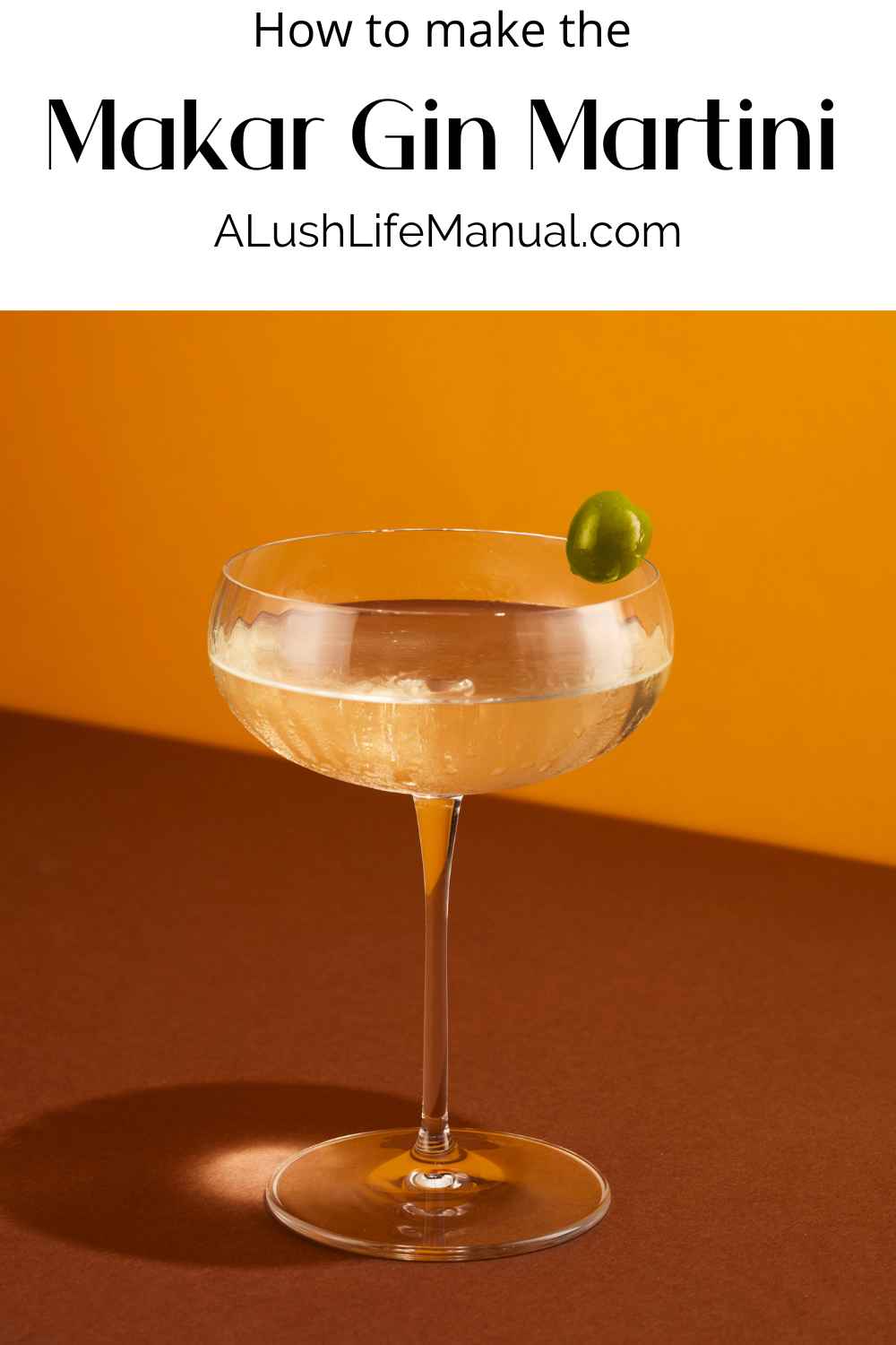 How To Make The Makar Gin Dry Martini